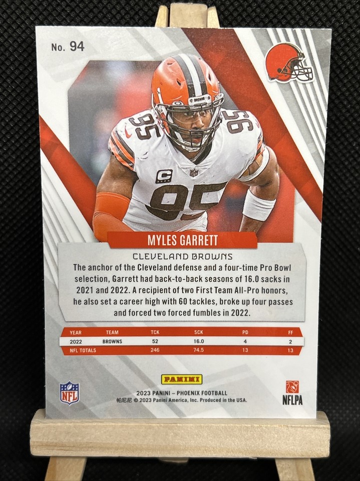 Myles Garrett 2023 Phoenix Base #94 Cleveland Browns Base Card | eBay