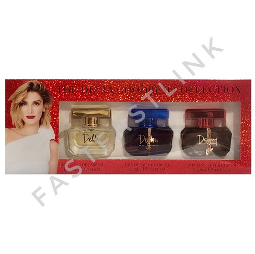 DELTA GOODREM COLLECTION 30ml + 30ml + 30ml EDP SPRAY WOMEN PERFUME SET ...