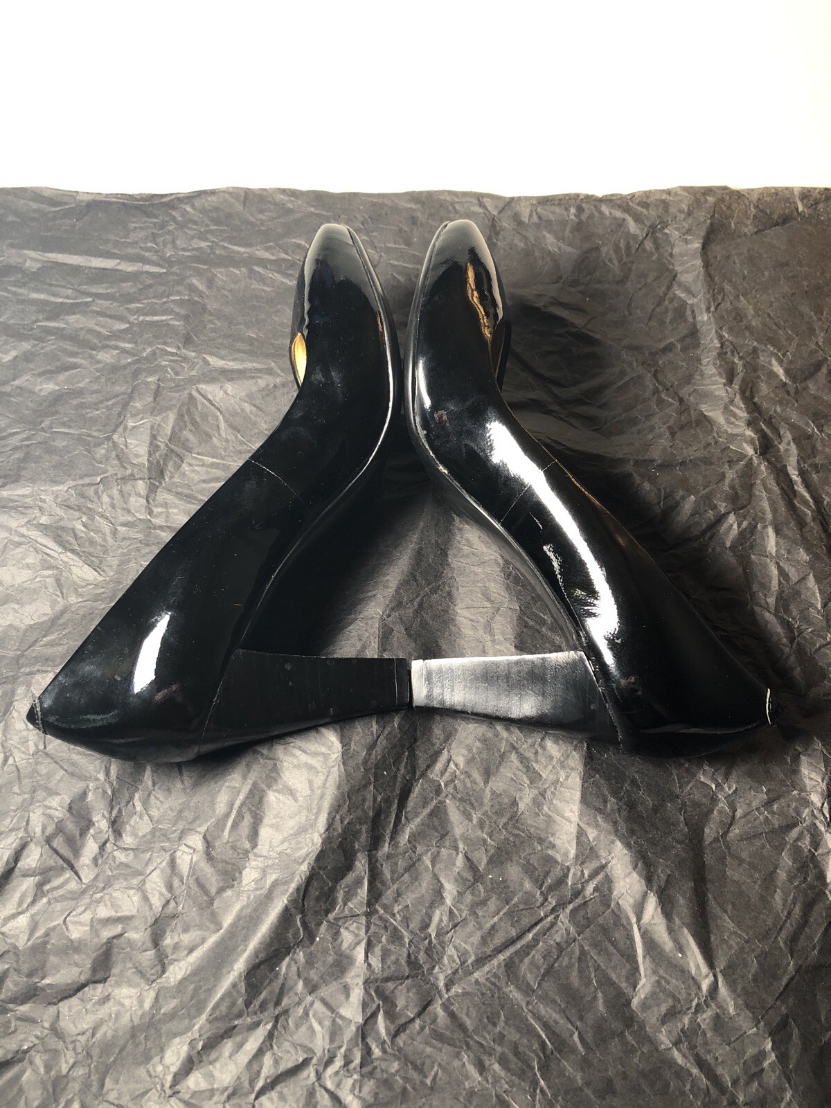 COACH Sheri Black Patent Leather Pumps Heels Womens S… - Gem