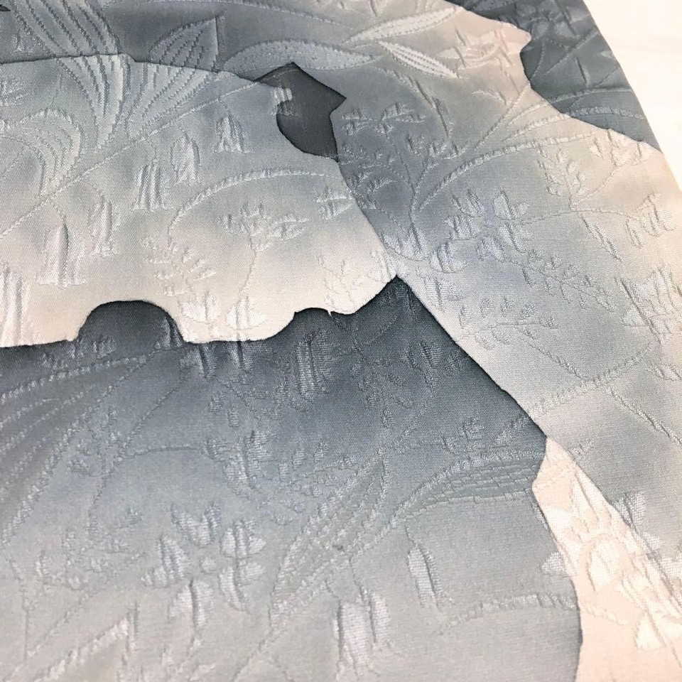 A807 Pure Silk Fukure Taiko Pattern Bag Obi Kimono | eBay