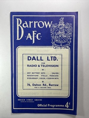 Barrow v Chester; 1st December 1962 | eBay UK
