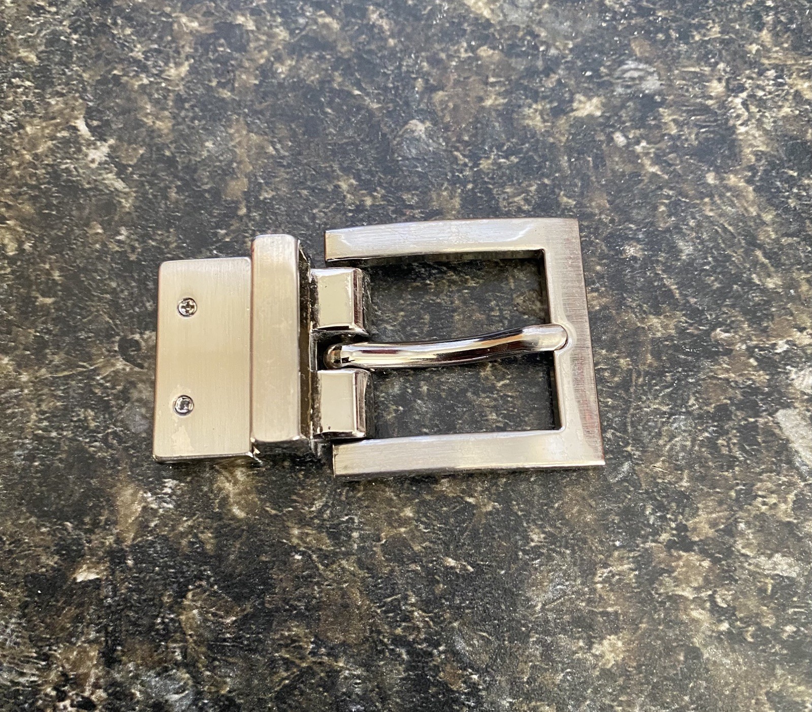 Reversible Belt Buckle Replacement Pin Buckle Square Silver Color | eBay