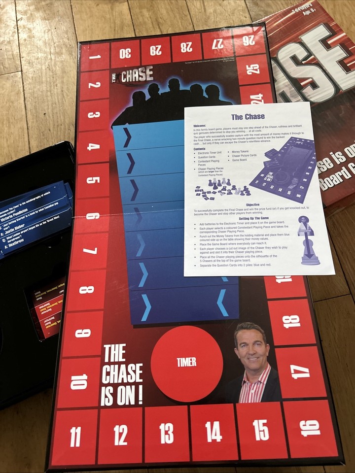 The Chase Board Game with Electronic Timer, Good Condition | eBay UK