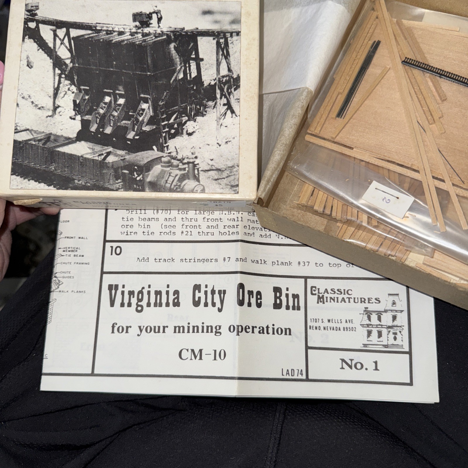 CLASSIC MINIATURES # CM - 10 ~ VIRGINIA CITY ORE BIN BUILDING KIT~HO ...