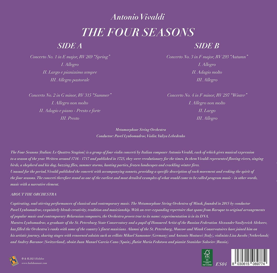 Vinile Antonio Vivaldi - the Four Seasons Book Type:Vinyl | eBay Australia