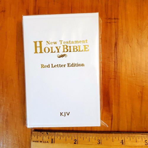 MINI 2.8x4.4" RED LETTER KJV Miniature Thumb BIBLE Book New Testament ...