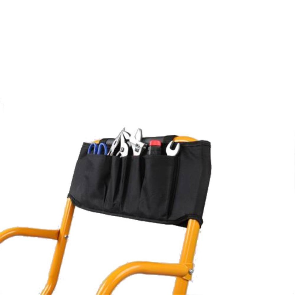 4 Step Stool Ladder Foldable Safety Padded Handrails w/ Tool Bag 330lbs ...