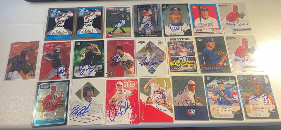 (250) MLB Baseball Auto Autograph Rookie Card RC LOT QTY x250 Book ...