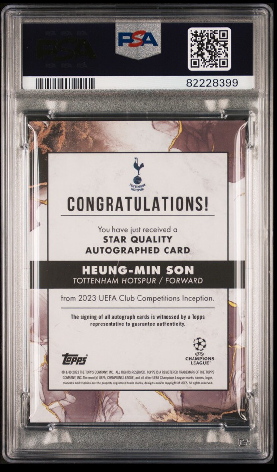 2022-23 Topps Inception UCL Heung Min Son 04/10 Star Quality Red Auto ...