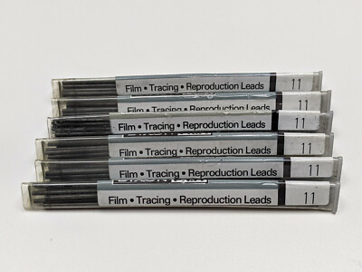 Dixon FTR 11 Film Tracing Reproduction Leads 6 Tubes/Box Lead Pencils ...