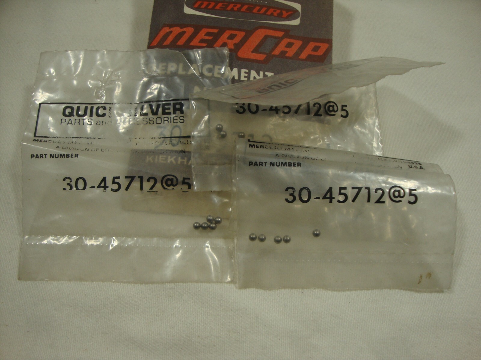 Quicksilver 30-45712 Ball QTY.19 Reverse Lock valve cover Mercruiser ...