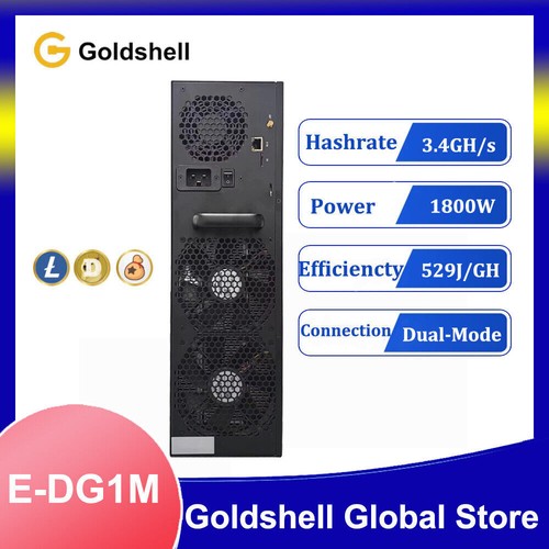 New Goldshell E-DG1M 3.4G 1800W DOGE BELLS LTC Miner Scrypt Algorithm with PSU | eBay