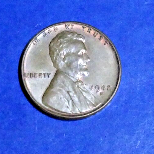 1942-D LINCOLN WHEAT CENT RB W/MINT LUSTER BU UNCIRCULATED "U-GRADE" #1 ...