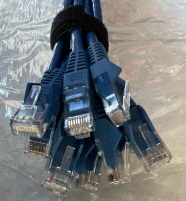 10 Pack Lot - 1ft Cat6 Ethernet Bootless Network LAN Patch Cable Cord ...