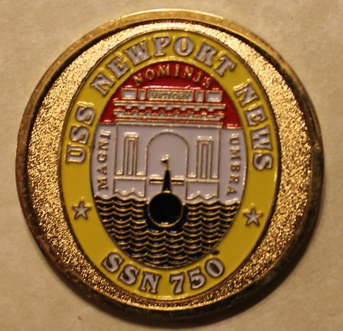 USS Newport News SSN-750 Submarine / Sub Commander Navy Challenge Coin ...