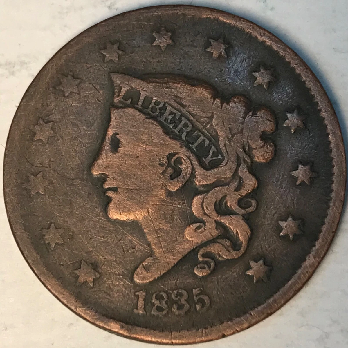 1835 Coronet Head Large Penny Values Prices The Greysheet, 47% OFF