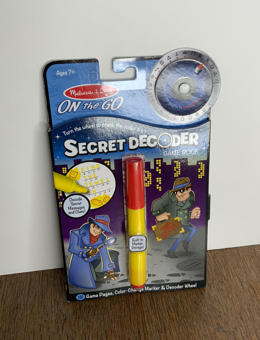 Item 5248 Melissa & Doug Secret Decoder on The Go Travel Activity Book ...