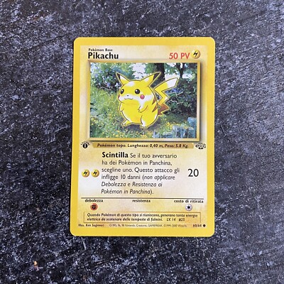 Pikachu Jungle Pokemon Prima Edizione Mint 60/64 Italiano | eBay