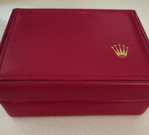 Rolex Genuine watch box empty case Color Red Vintage Box Authentic no ...