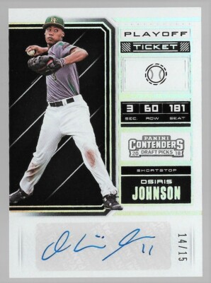Osiris Johnson 2018 Contenders Draft Playoff Ticket Autograph #48 /15 ...