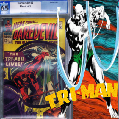 1966 DAREDEVIL #22 PGX 6.5 🔑 First Appearance of the Tri-Man 🔑 | eBay