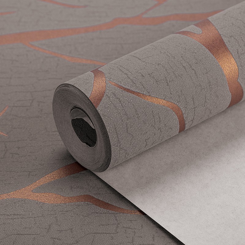 3D Effect Tree Branch Stripe Embossed Texture Wallpaper Roll Wall Paper ...
