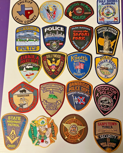 LOT OF 20 POLICE PATCHES - GREAT LOT | eBay