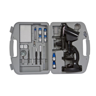 Vivitar 3 In 1 Die-Cast Metal Microscope 300x/600x/1200x 100 Piece Kit ...