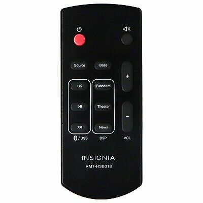 Insignia Rmt-hsb318 Remote Control for Hsb318 Soundbar for sale online ...