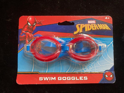 Marvel Spiderman red and blue swimming goggles for kids Age 4+pool ...