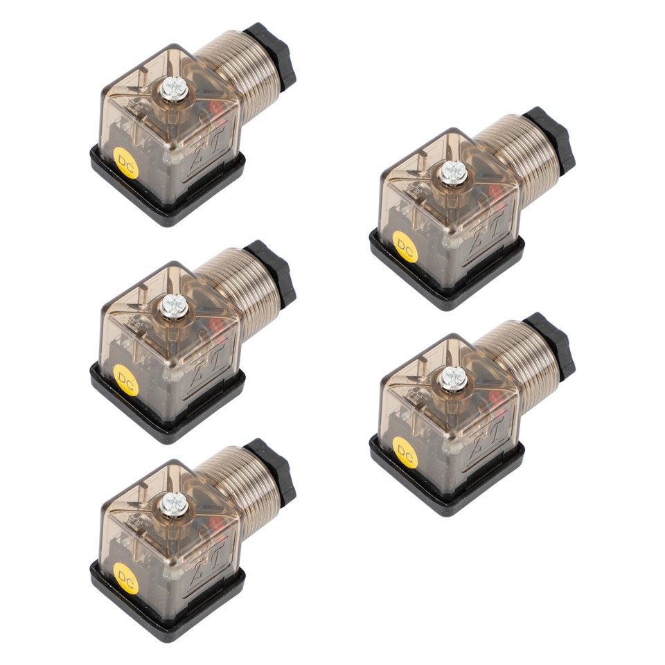 Din 43650-A PG11 Solenoid Coil Connector Socket With Led 24V Dc 24 Pole ...