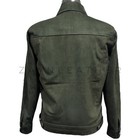 Men's 100% Pure Suede Leather Green Trucker Jacket Moto Biker Party ...