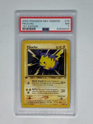 2000 Pokemon Neo Genesis 1st Edition Pikachu #70 - PSA 7 | eBay