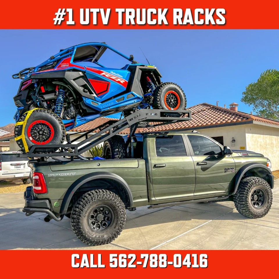 2019 Bombardier UTV Aluminum UTV Truck Deck / UTV TRUCK Rack | Black ...