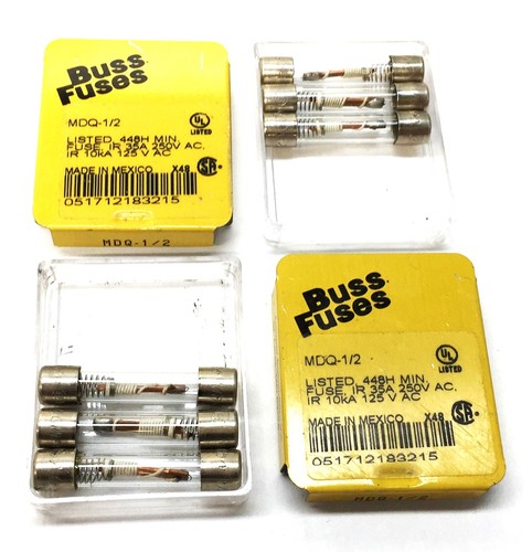 Cooper Bussmann Fuse MDQ-1/2 [Lot of 6] NOS | eBay