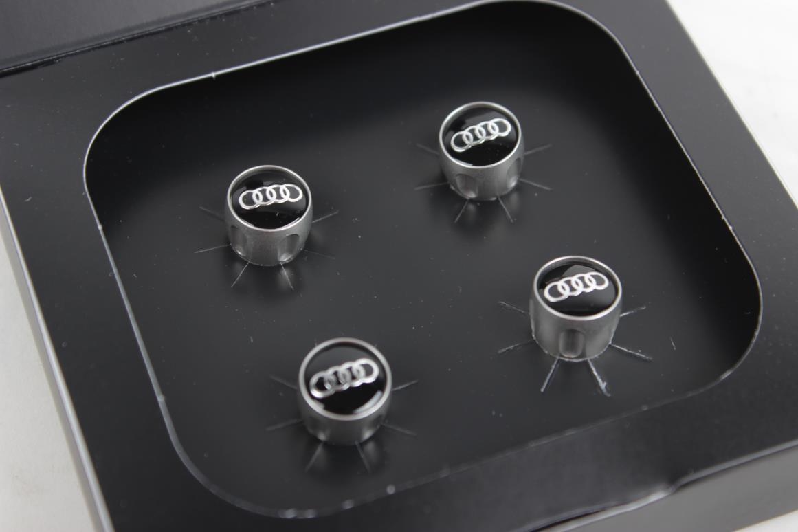 OEM+Audi+Q2+Wheel+Universal+Valve+Caps+With+Rings+Logo+80A071215 ...