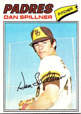 1977 Topps #182 Dan Spillner San Diego Padres Free Shipping! | eBay