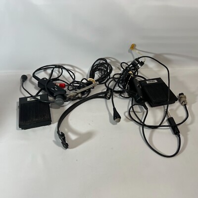 VTG SET OF 2 TELEX PROCOM 300 AIRCRAFT PUSH TO TALK SWITCH HEADSETS ...