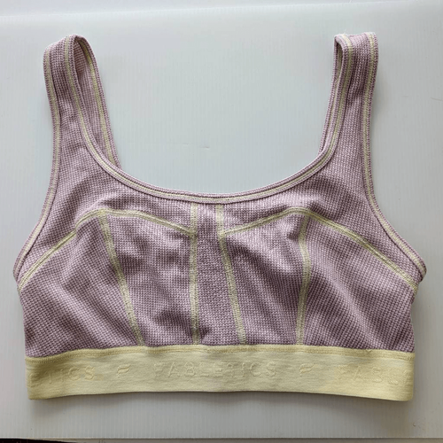 Fabletics Bralette Size Small Thermal Texture Muted Mauve / Butter ...