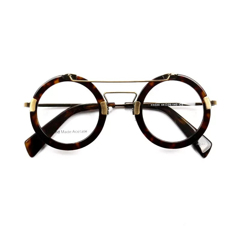 Funky Women Eyeglasses Frames Men Round Eyewear Vintage Glasses Frame ...