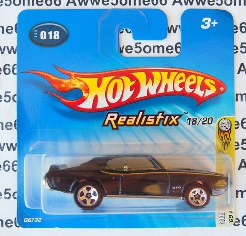 2005 FIRST EDITION Realistix 18/20 1969 Pontiac GTO black Hot Wheels | eBay