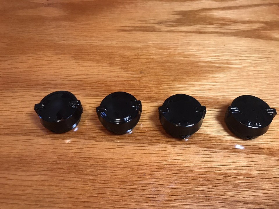 antique vintage radio knobs #4 lot - refinished In high gloss Black | eBay