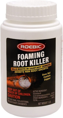 Roebic FRK-1LB Foaming Root Killer: Clear Pipes, Stop New Growth, Safe ...