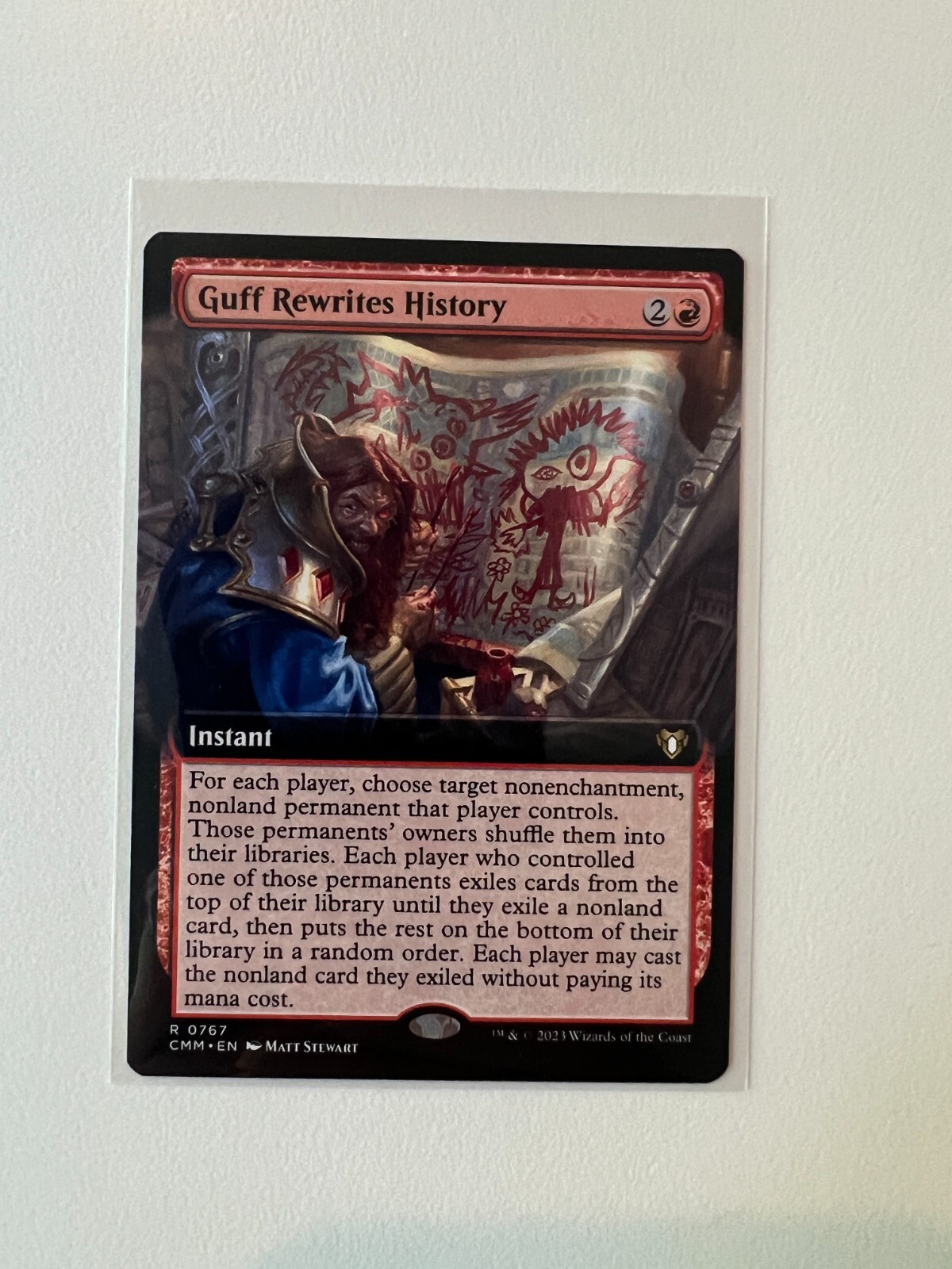 MTG-1x-NM-Mint, English-Guff Rewrites History - Extended Art-Commander ...