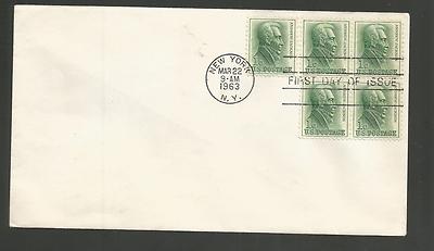ANDREW JACKSON FIRST DAY OF ISSUE MAR 22,1963 NEW YORK BLOCK STAMPS | eBay