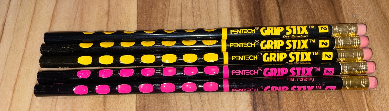 Vintage Pentech Grip Stix GripSticks Contour Finger Pencils No. 2 - Lot ...