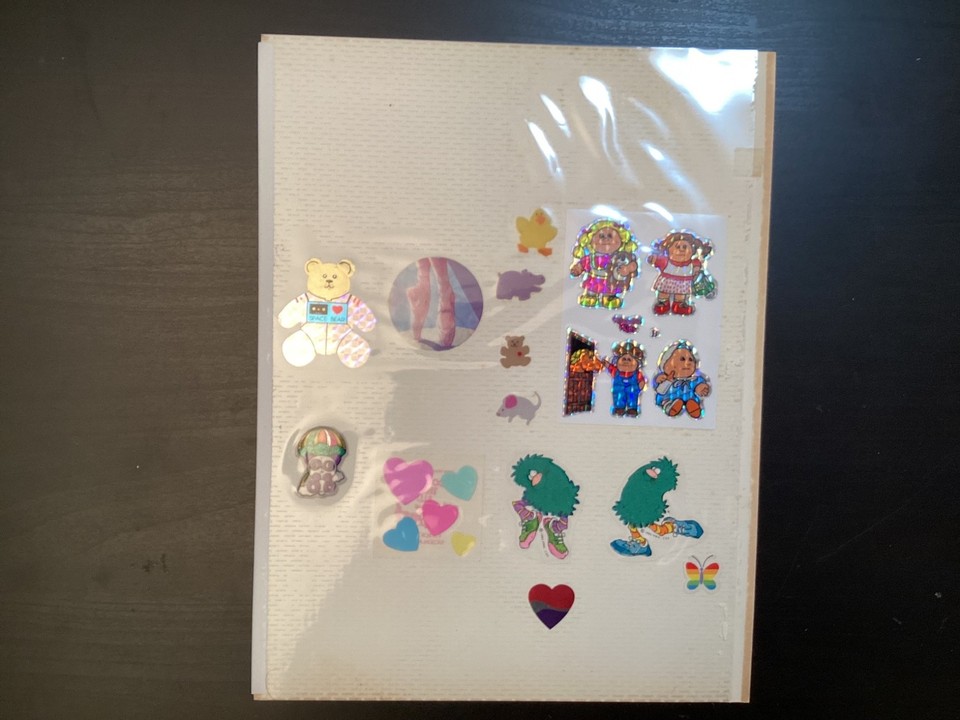 Vtg 1984 Hallmark "My Sticker Album" Bear Cover Anglund Rainbow Bears ...