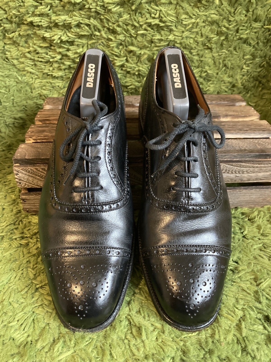 CHURCH'S : DIPLOMAT : BLACK LEATHER OXFORD BROGUE SHOES CHURCH'S : DIPLOMAT : BLACK LEATHER OXFORD BROGUE SHOES