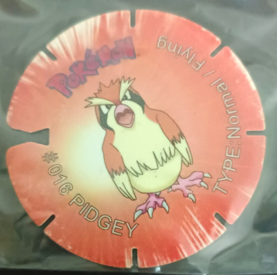 INDIA RARE 2003 NINTENDO CHEETOS TAZO POKEMON PIDGEY # 016 TYPE FLYING ...