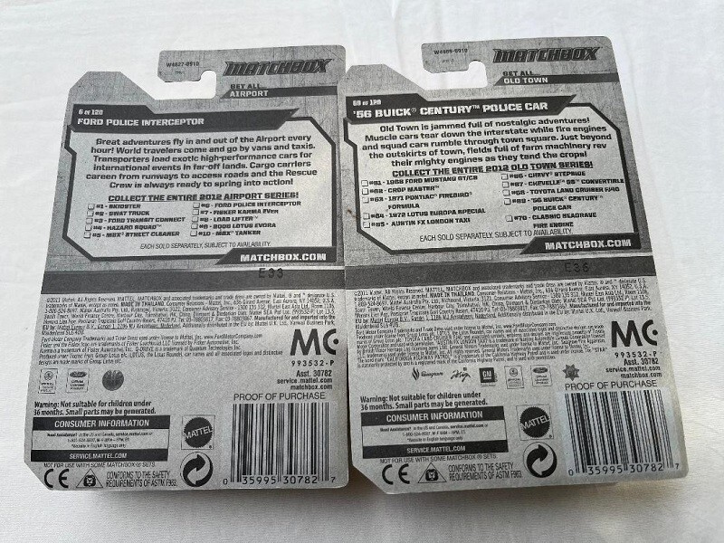 2012 Matchbox Mainline Police Cars | eBay